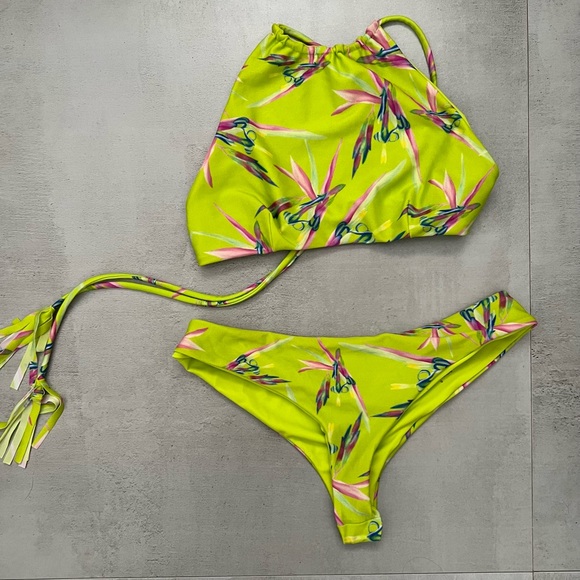 Swim | Small Lychee Swim Two Piece Neon Bikini | Poshmark